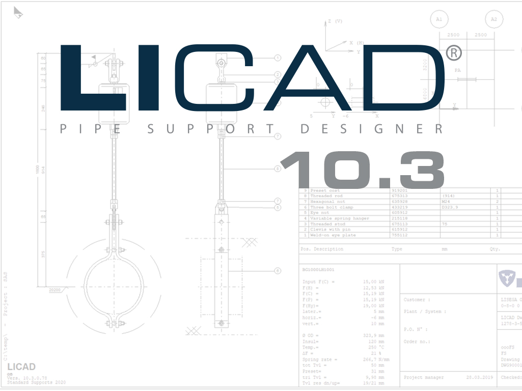 LISEGA SE - New LICAD 10.3 version - LISEGA SE : LISEGA SE