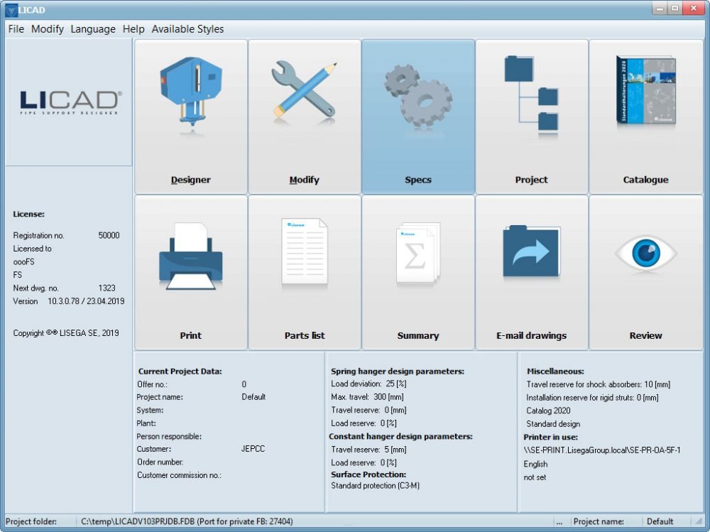 LISEGA SE - New LICAD 10.3 version - LISEGA SE : LISEGA SE